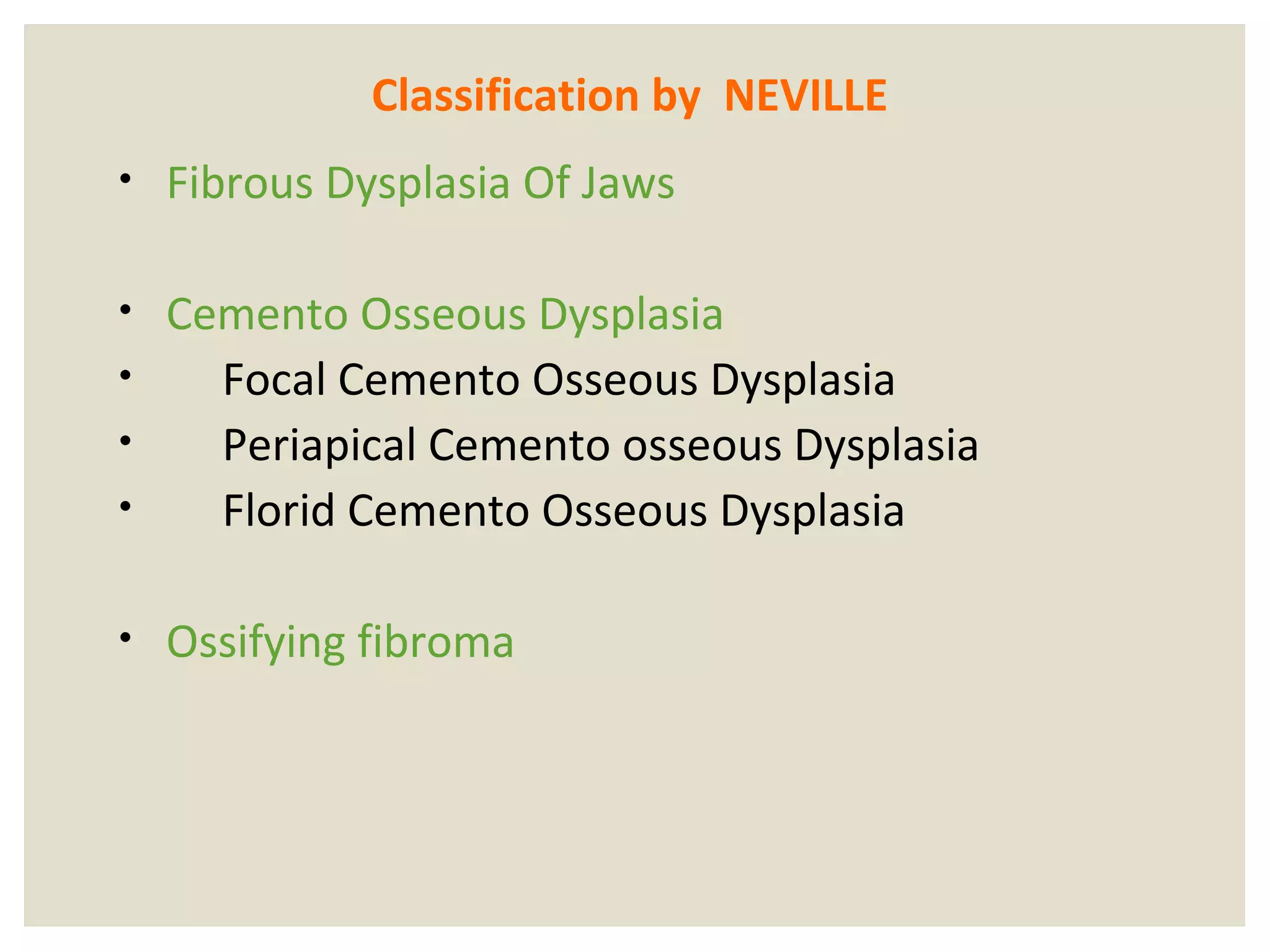 Fibro Osseous Lesions | PPT