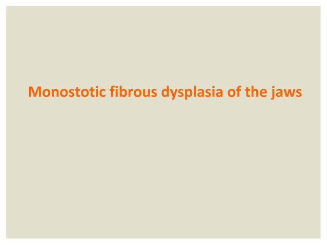 Fibro Osseous Lesions | PPT | Bone and Joint Conditions | Diseases and ...