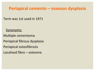 Fibro Osseous Lesions | PPT