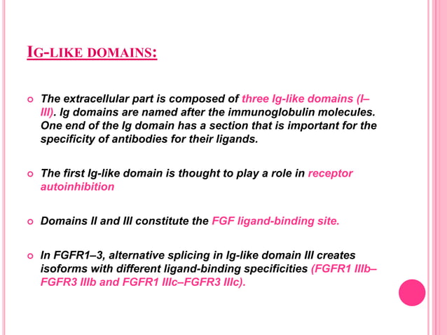 Fibroblast growth factors | PPTX | Cancer | Diseases and Conditions