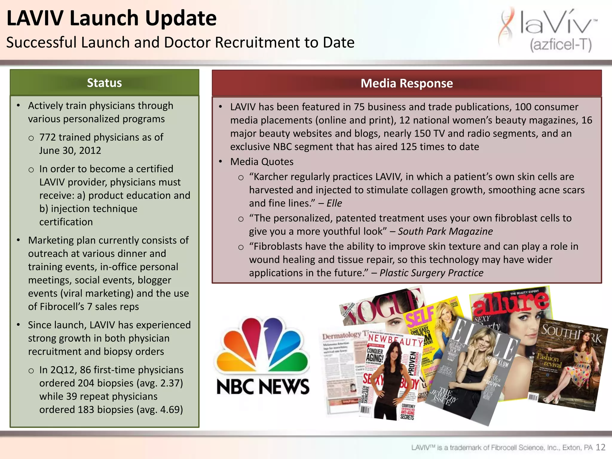 Fibrocell science investor-presentation-august_2012 | PDF