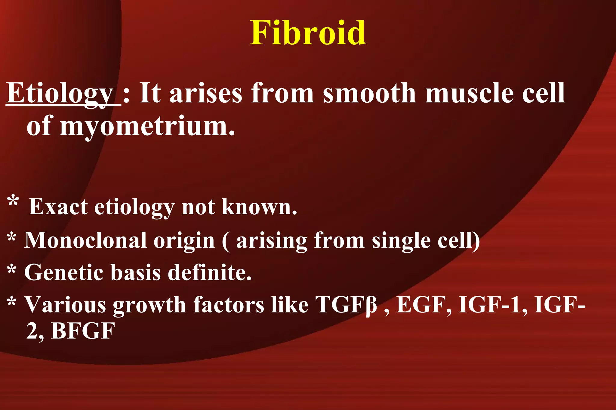 Fibroid uterus | PPT
