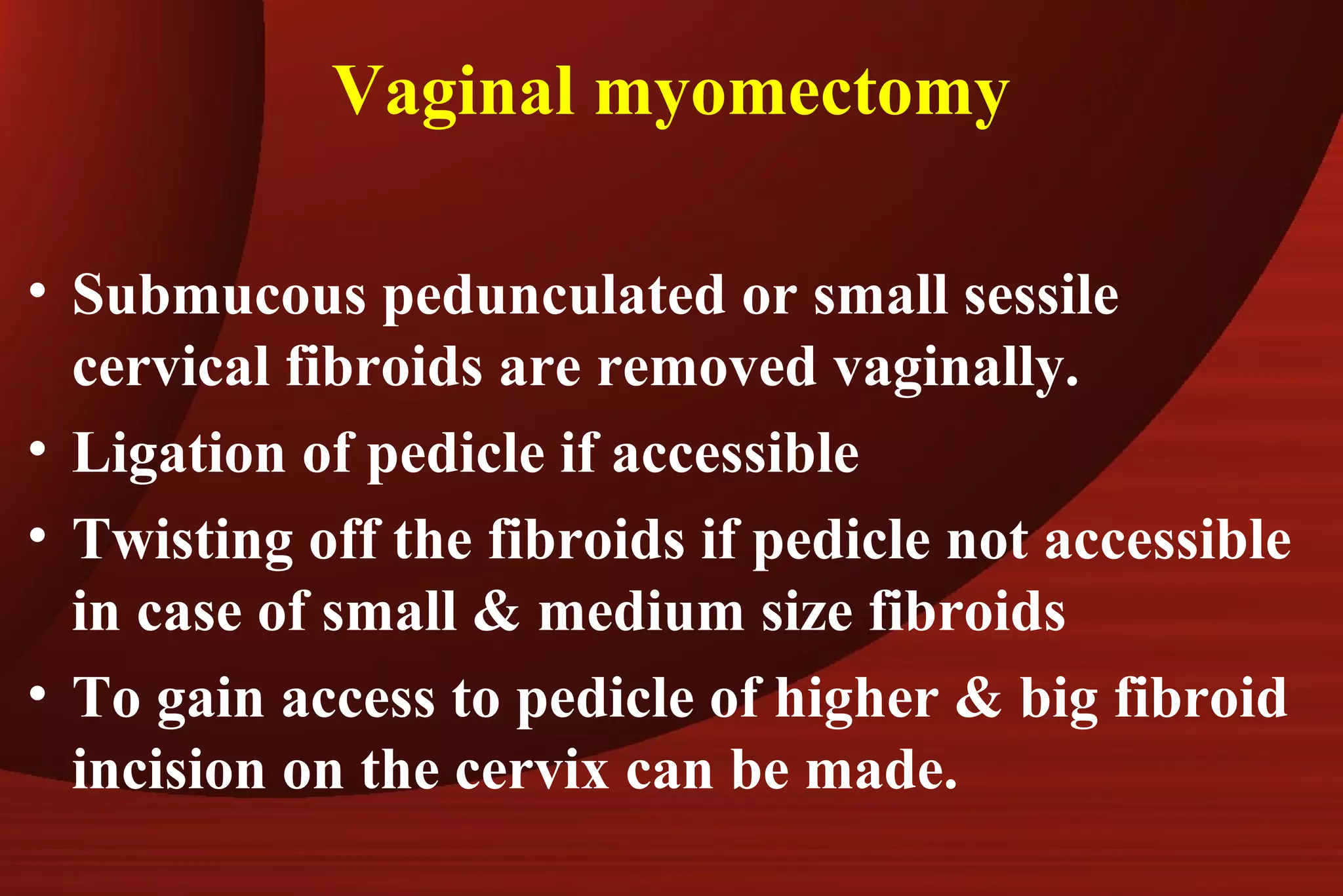 Fibroid uterus | PPT