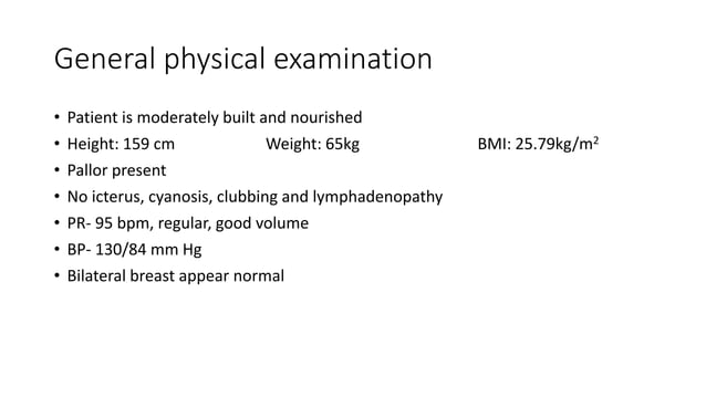Case presentation of fibroid uterus presenting as AUB-L | PPTX