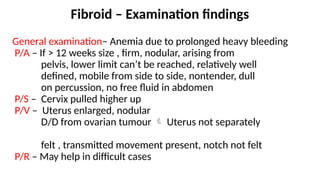 Fibroid abnormal uterine bleed OBG phase | PPTX