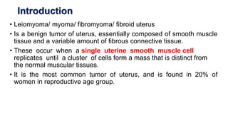 Myoma and Infertility: What next? | PPTX