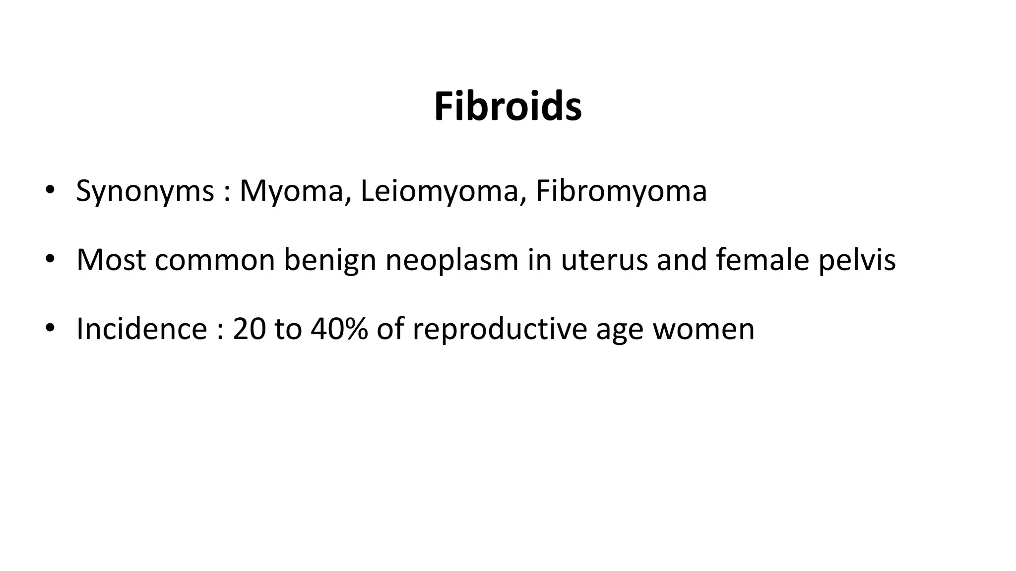 obstetrics Fibroid _ presentation . pptx | PPTX