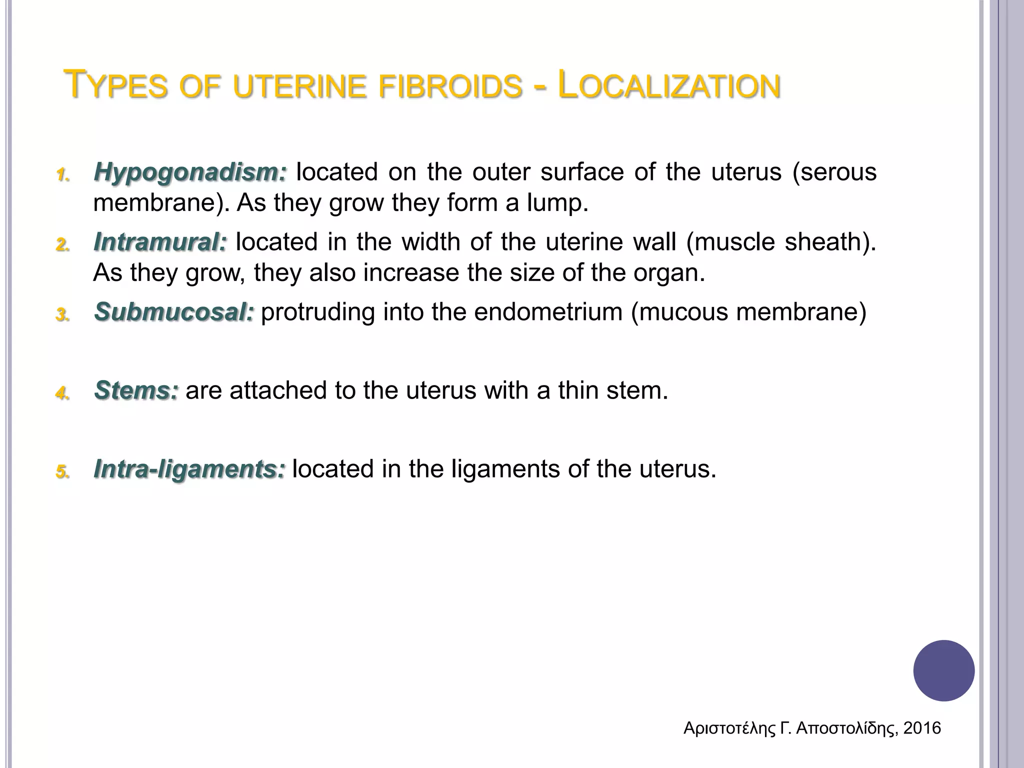 Uterine Fibroids | PPTX