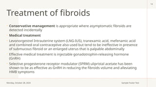 Fibroids. obstetrics and gynaecology | PPTX