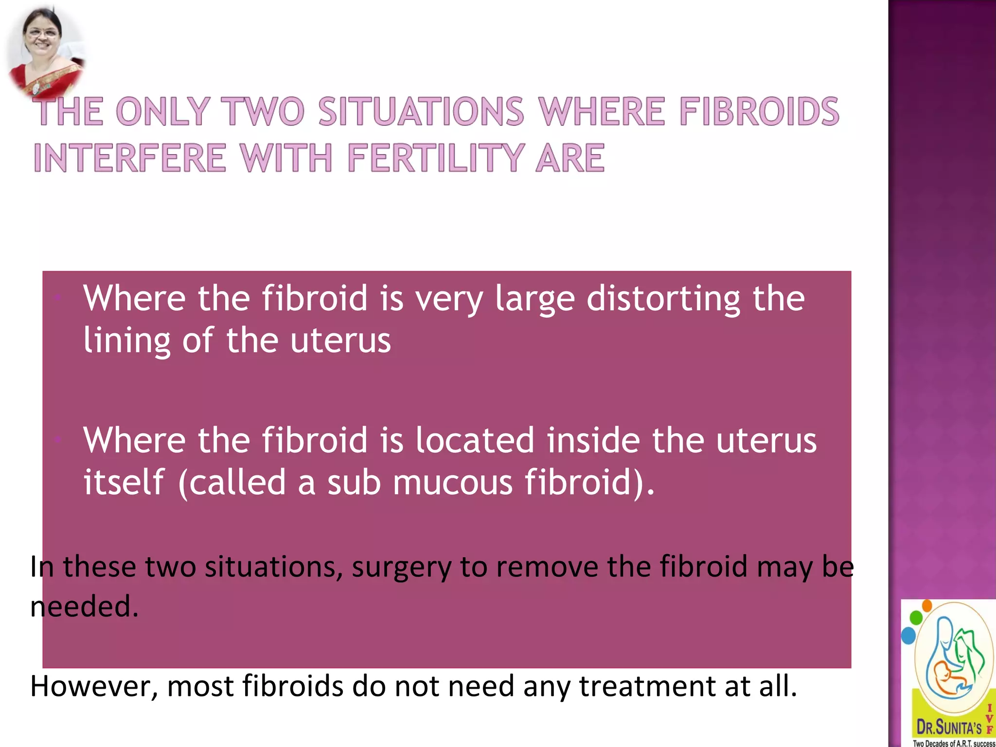 FIBROIDS AND INFERTILITY | PPT