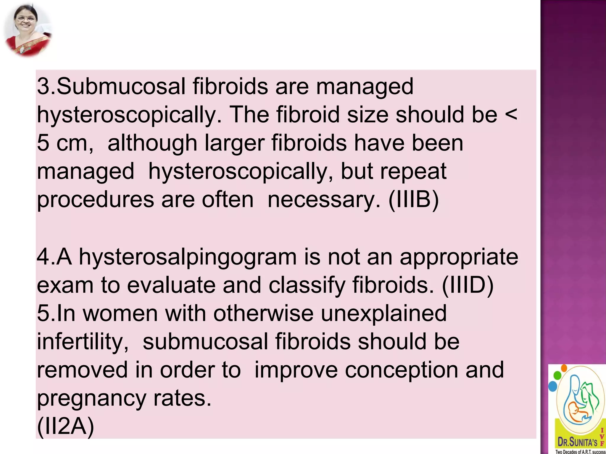 FIBROIDS AND INFERTILITY | PPT