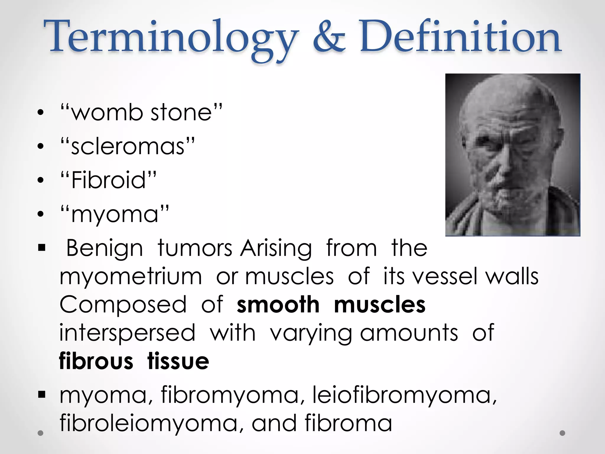 Fibroid uterus in detail ..... odstetrics and gynecolgy | PPTX
