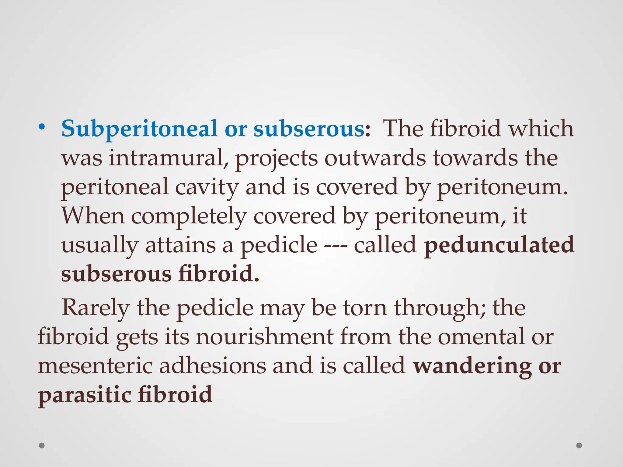 Fibroid uterus incluiding symptoms, diagnosis and treatment | PPTX