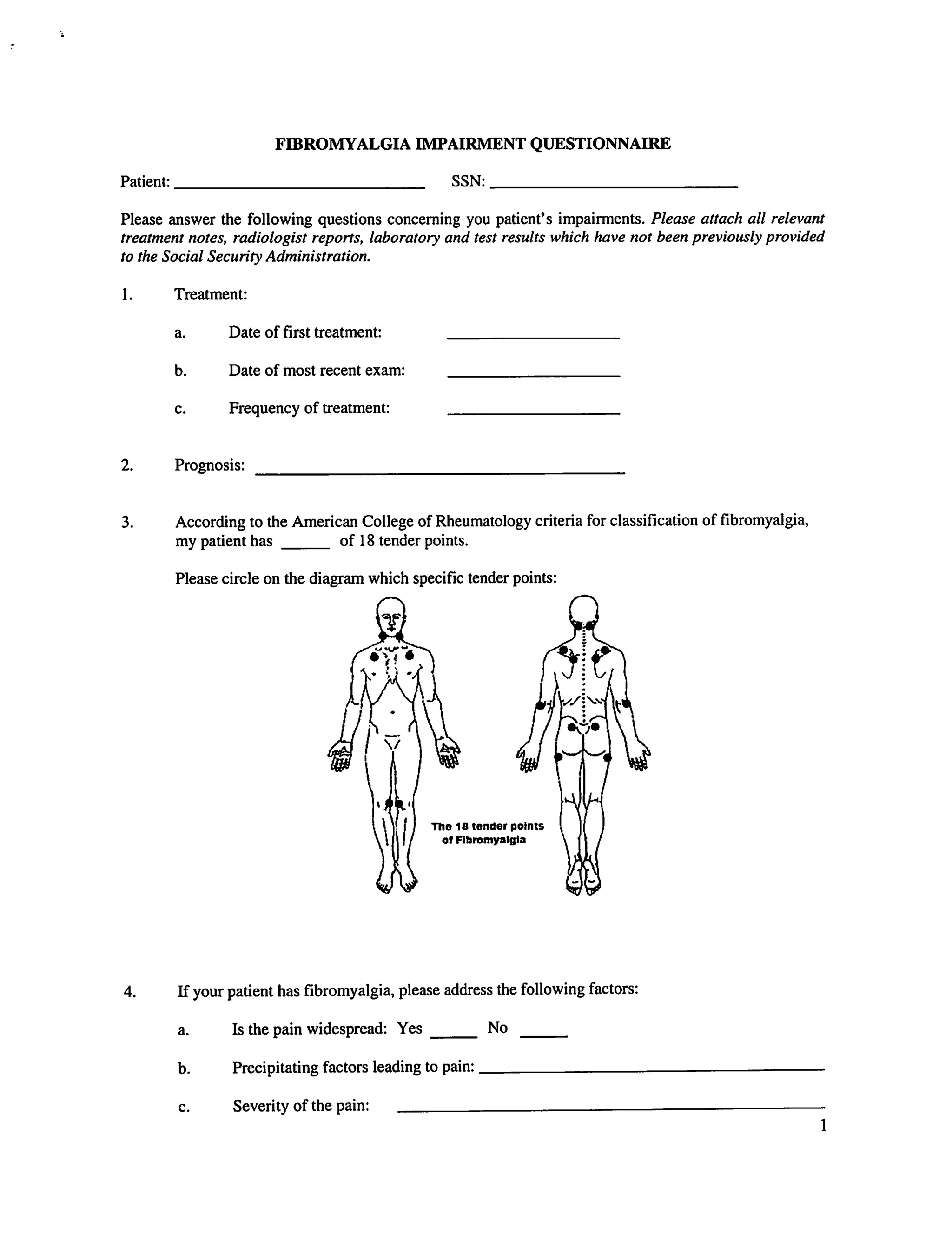 Fibromyalgia Impairment Questionnaire | PDF