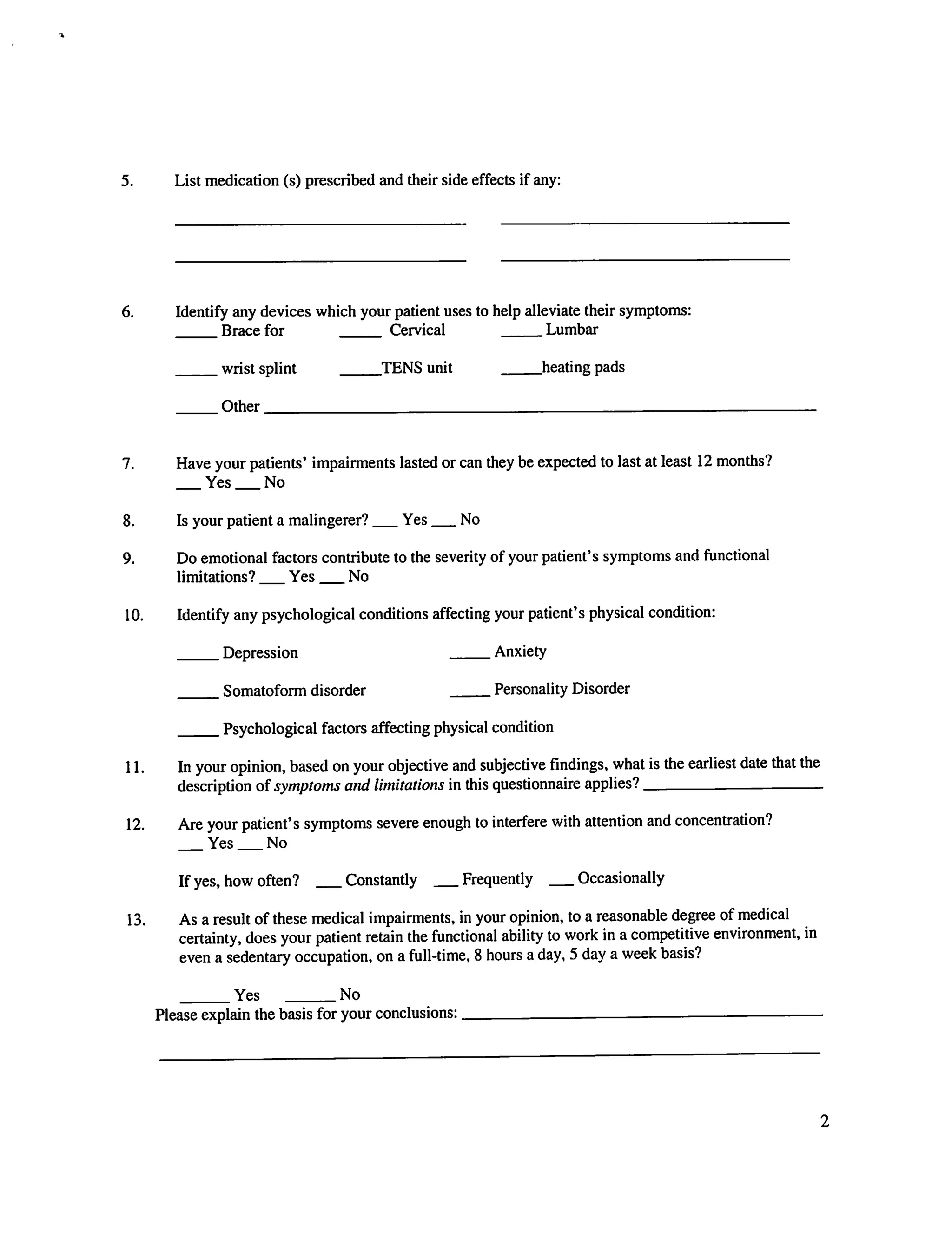 Fibromyalgia Impairment Questionnaire | PDF