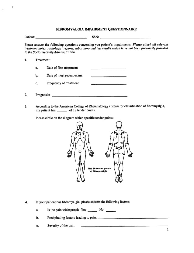 Fibromyalgia Impairment Questionnaire | PDF