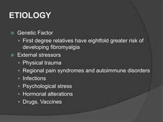 Fibromyalg ....pain management | PPTX