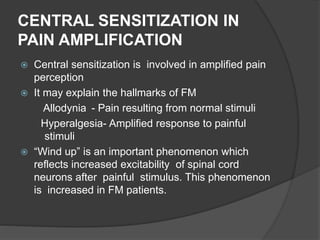 Fibromyalg ....pain management | PPTX