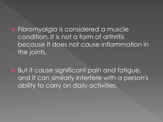 Fibromyalgia | PPTX