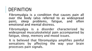 Fibromyalgia | PPTX | Physical Therapy | Wellness