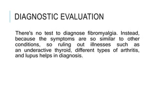 Fibromyalgia | PPTX