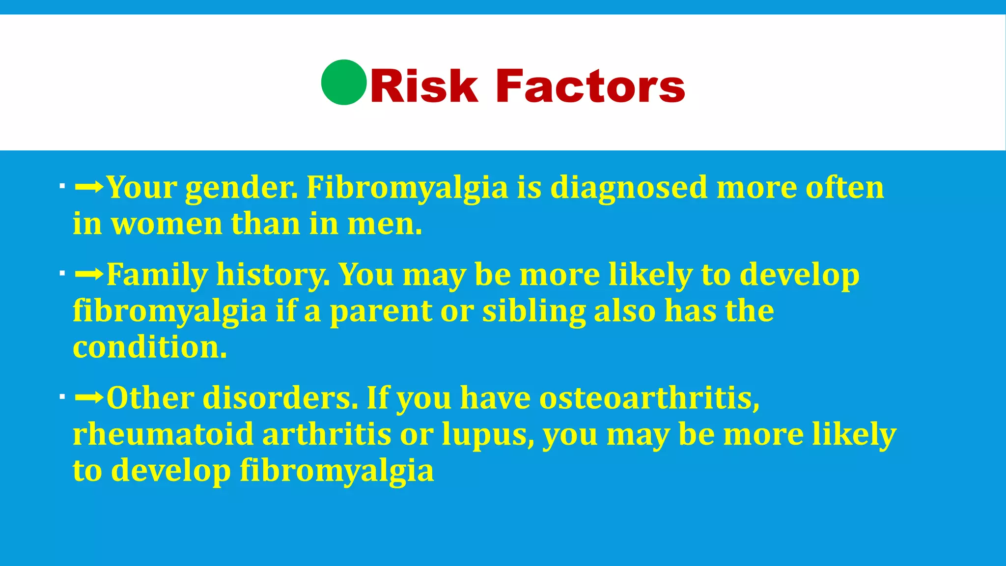 Fibromyalgia - medical information | PPT