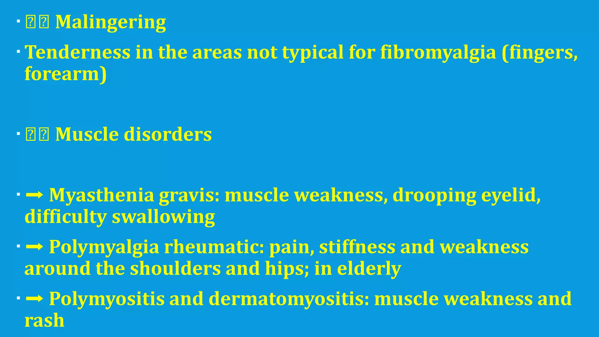 Fibromyalgia - medical information | PPT