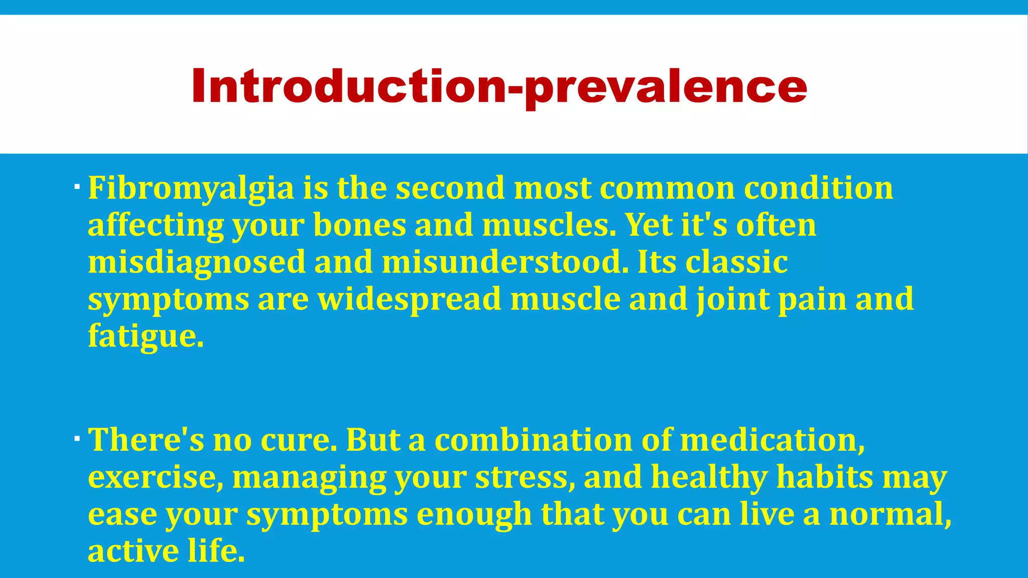 Fibromyalgia - medical information | PPT