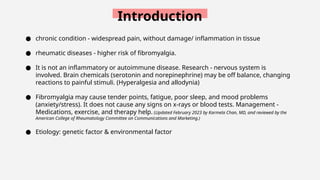 Fibromyalgia introduction, assessment & physiotherapy management.pptx