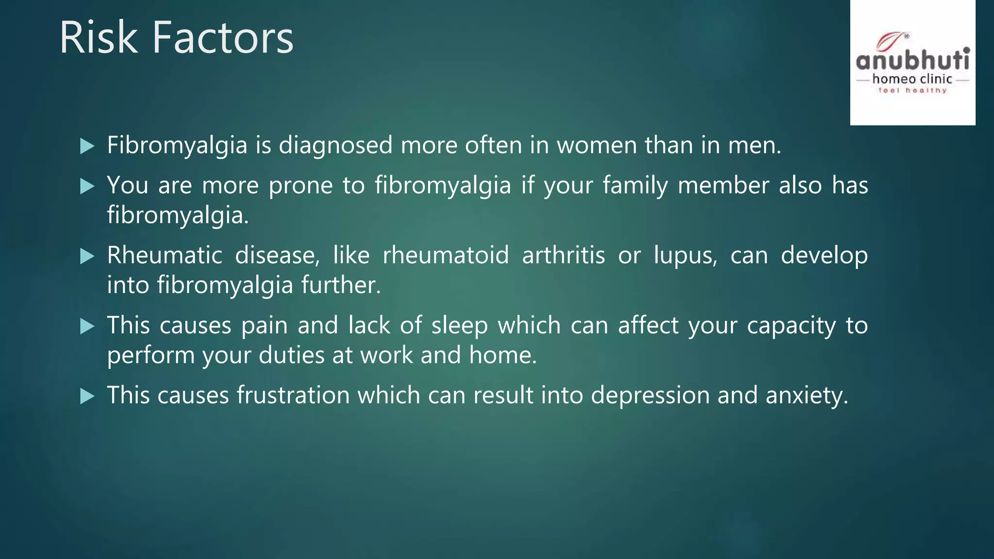 Fibromyalgia- Symptoms, causes, diagnosis, care and Homeopathy ...