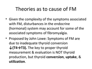 Fibromyalgia & Chronic Fatigue Syndrome | PPT | Thyroid Disorders ...