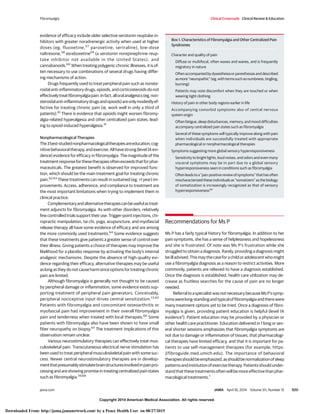 Fibromyalgia clinical review | PDF