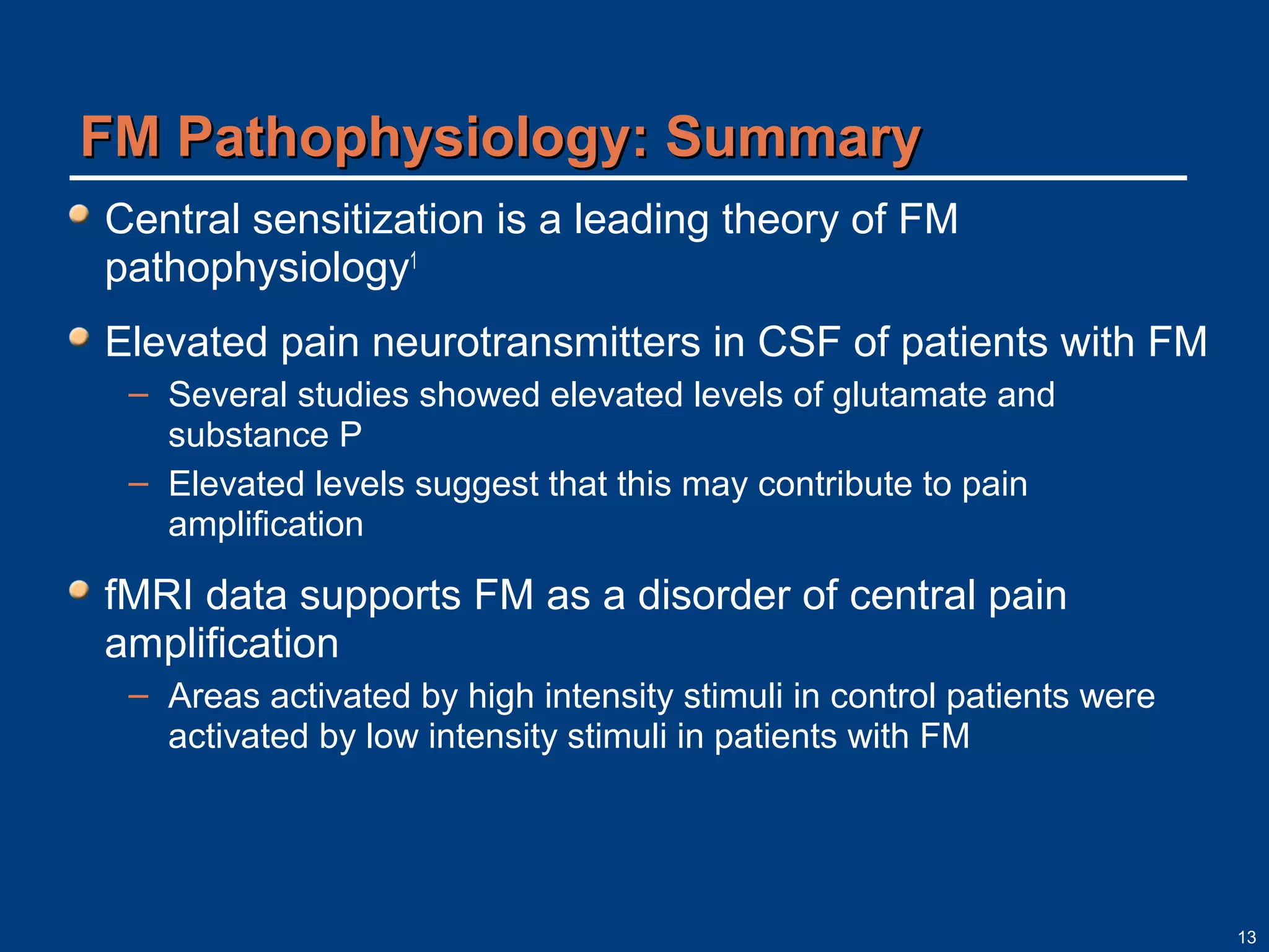 Fibromyalgia disease overview | PPT