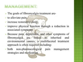 Fibromyalgia, Exercises and Rehabilitation | PPTX