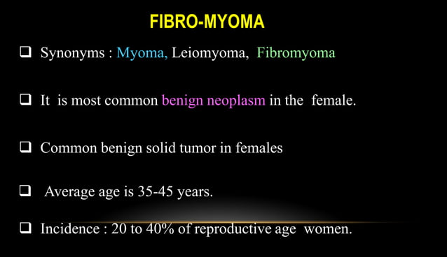Fibromyoma uterus by Dr. H.K Cheema | PDF | Pregnancy | Reproductive Health
