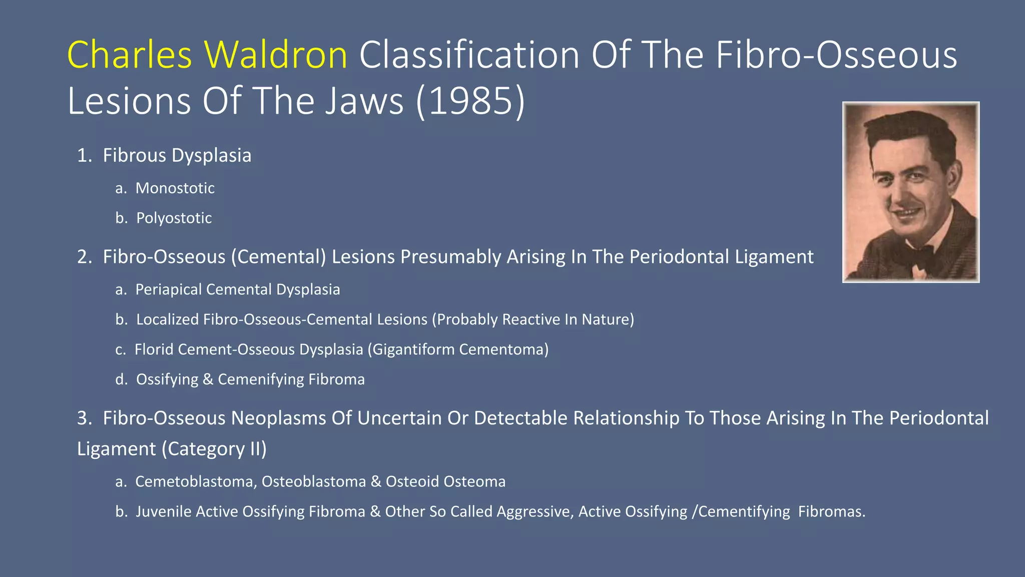 Fibro osseous lesion | PPSX