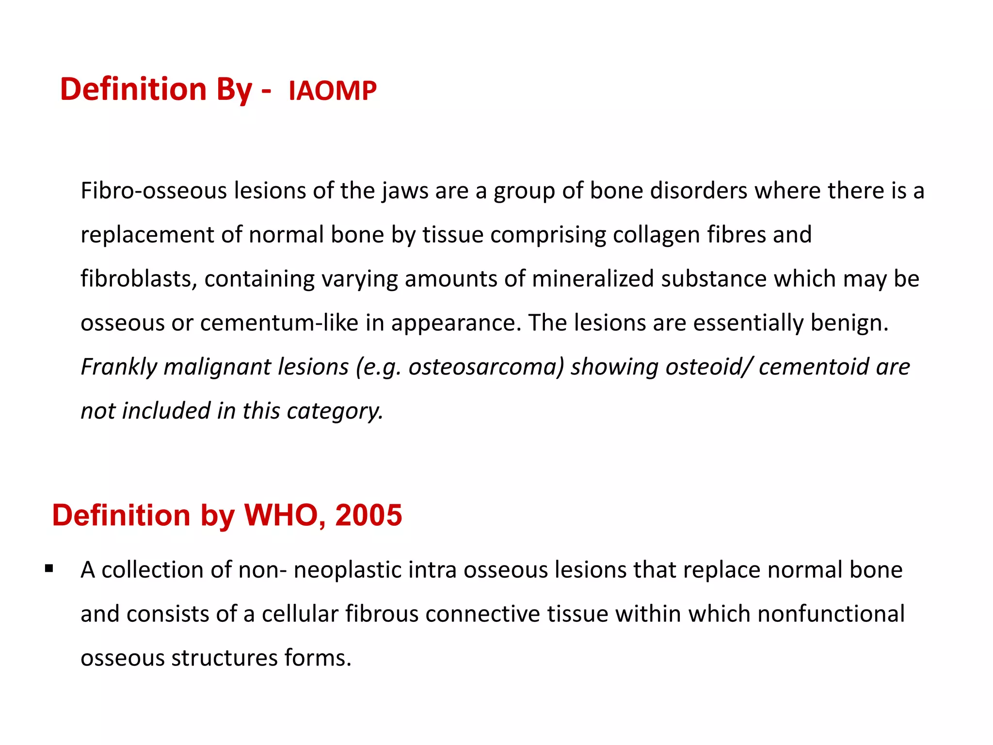 Fibroosseous lesions | PPTX