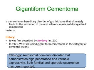 Fibroosseous lesions | PPTX