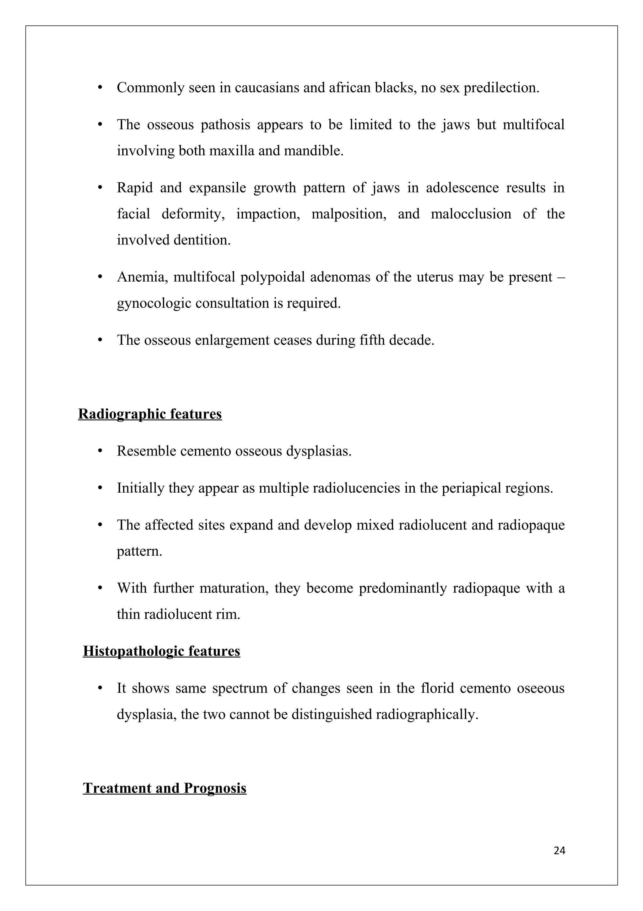 Fibro osseous lesions of jaws | DOC