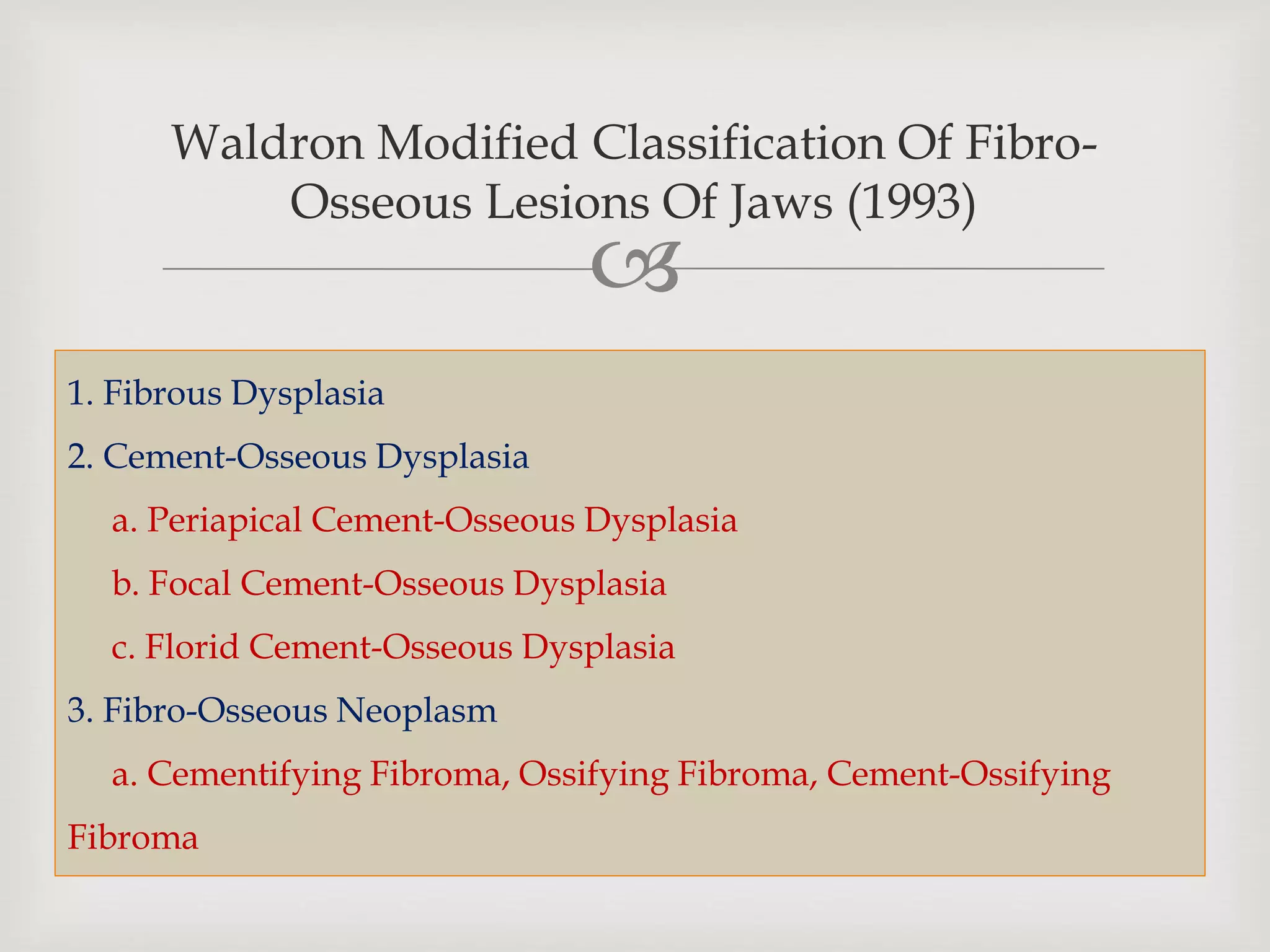 Fibrousdysplasia | PPTX