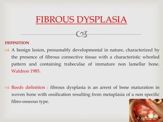 Fibrousdysplasia | PPTX