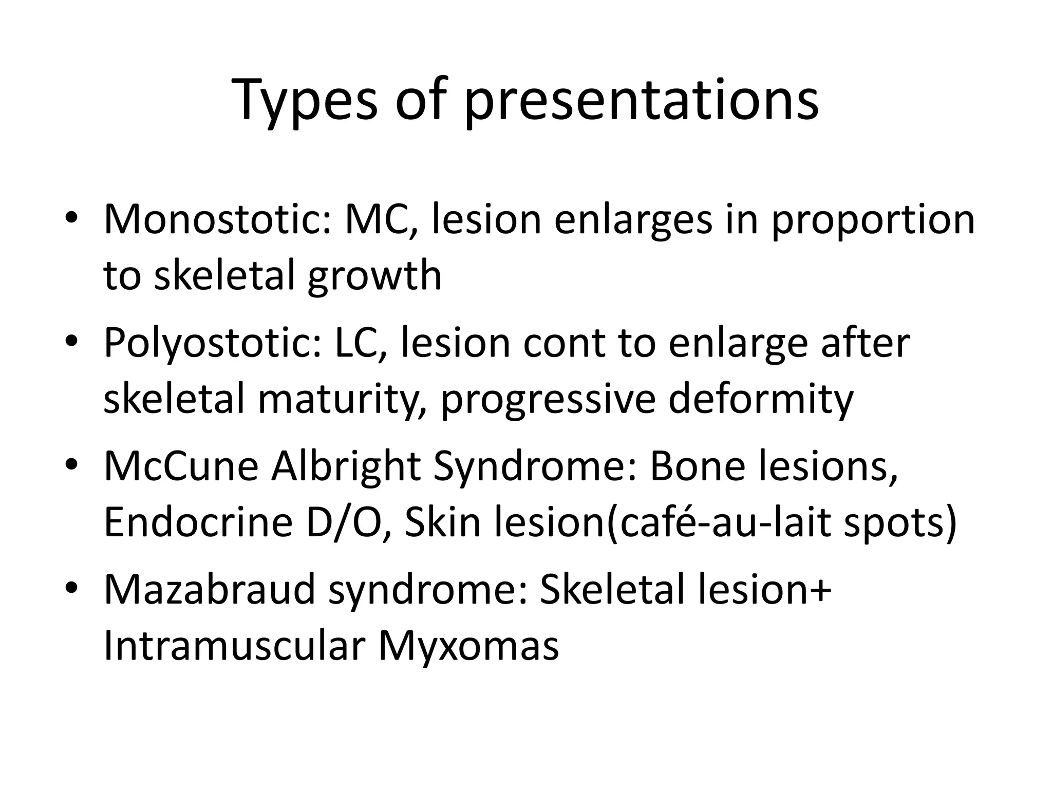 Fibrous dysplasia | PPTX
