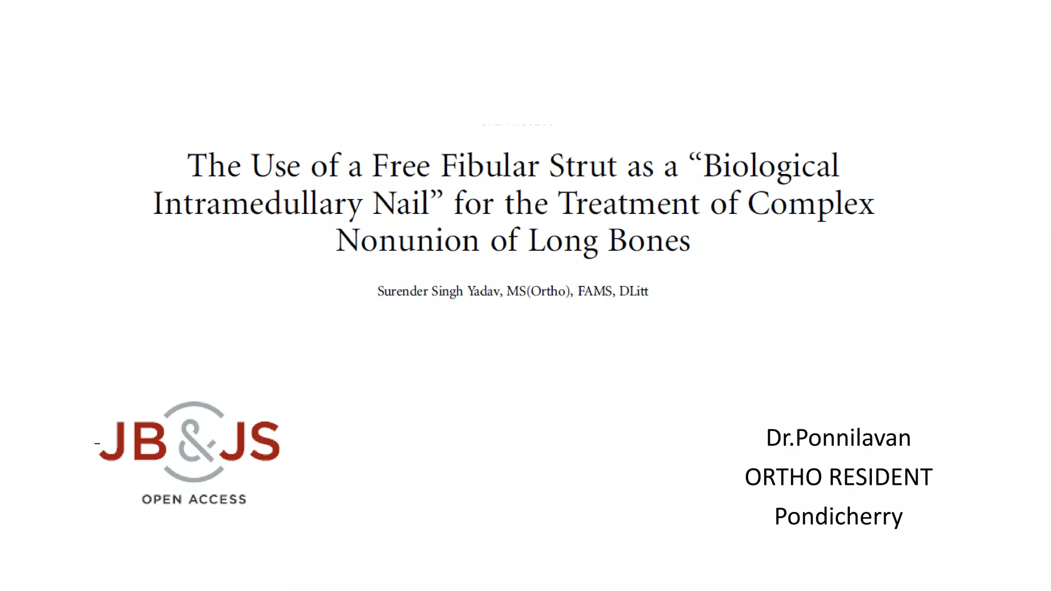 Fibular strut | PPTX