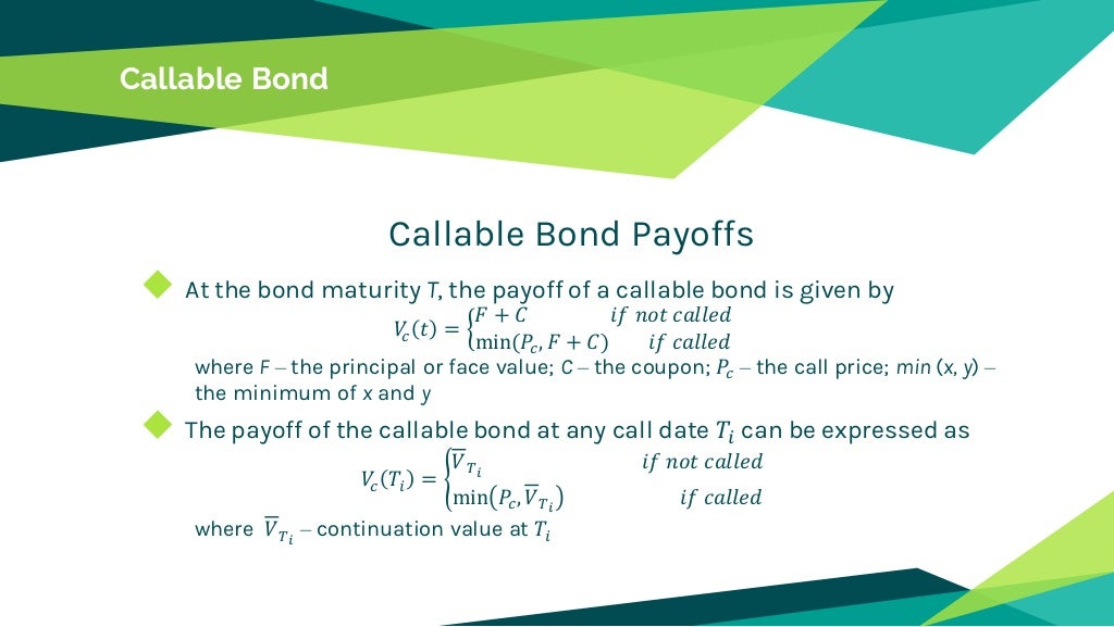 Valuing Callable Bond