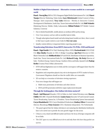 Ficci frames bk march 2010 | PDF | Television | Entertainment