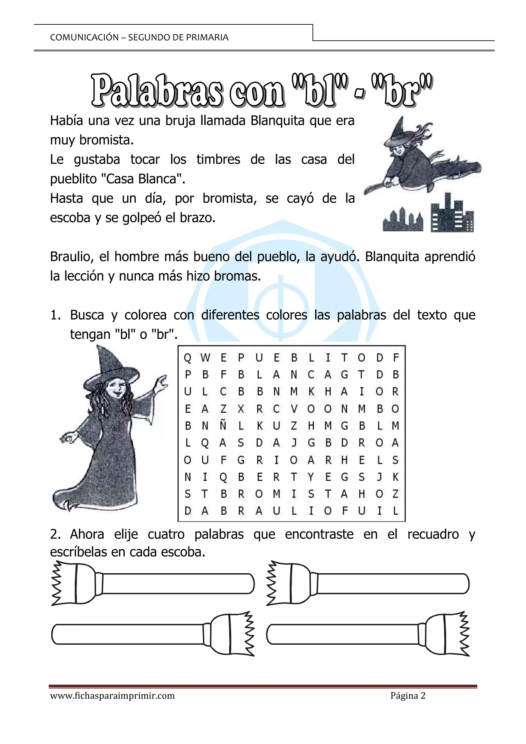 Hojas De Trabajo De Sílabas De Segundo Grado Silabas Iniciales,
