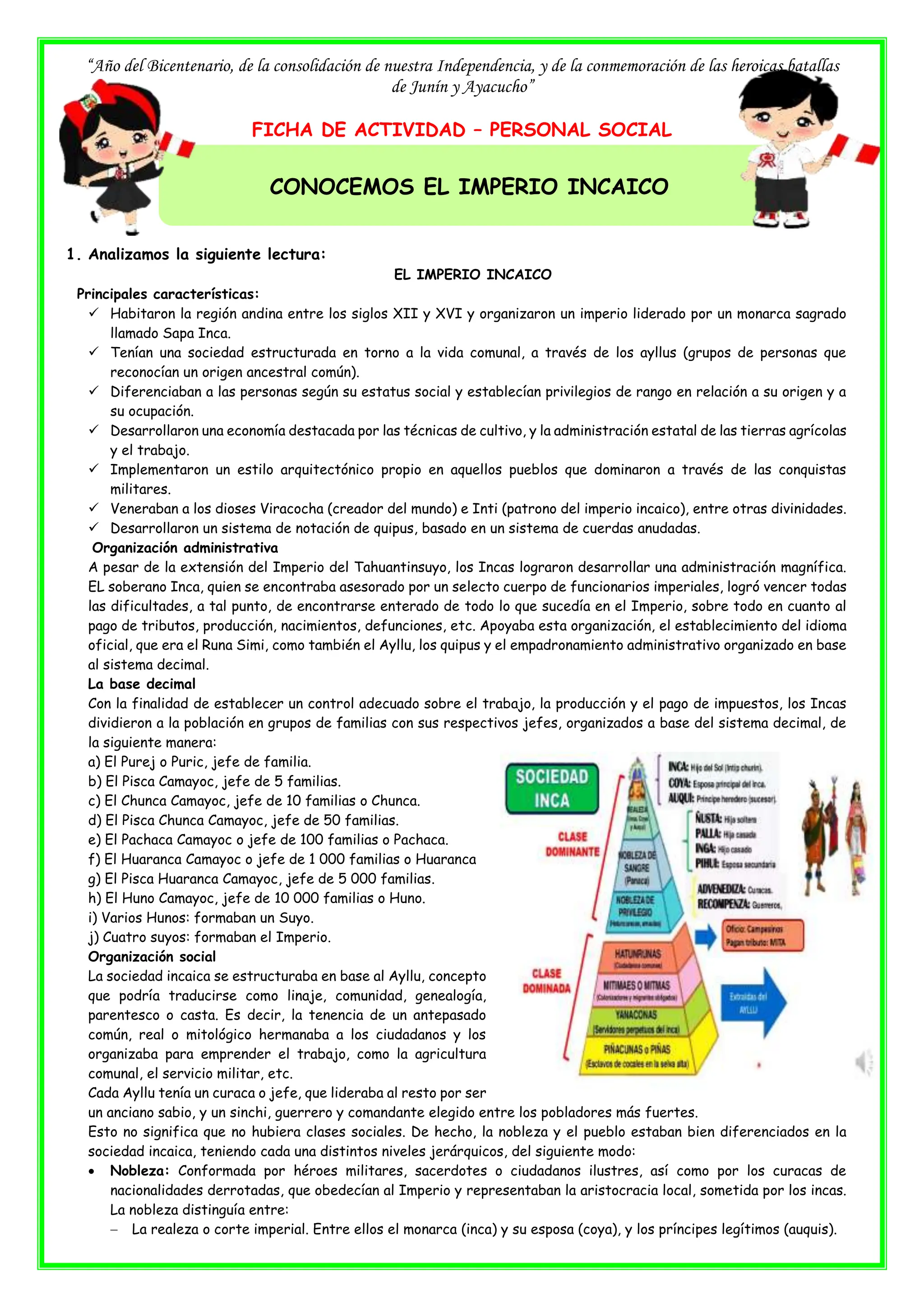 Ficha Mart Ps Conocemos El Imperio Incaico[1] 1 Docx