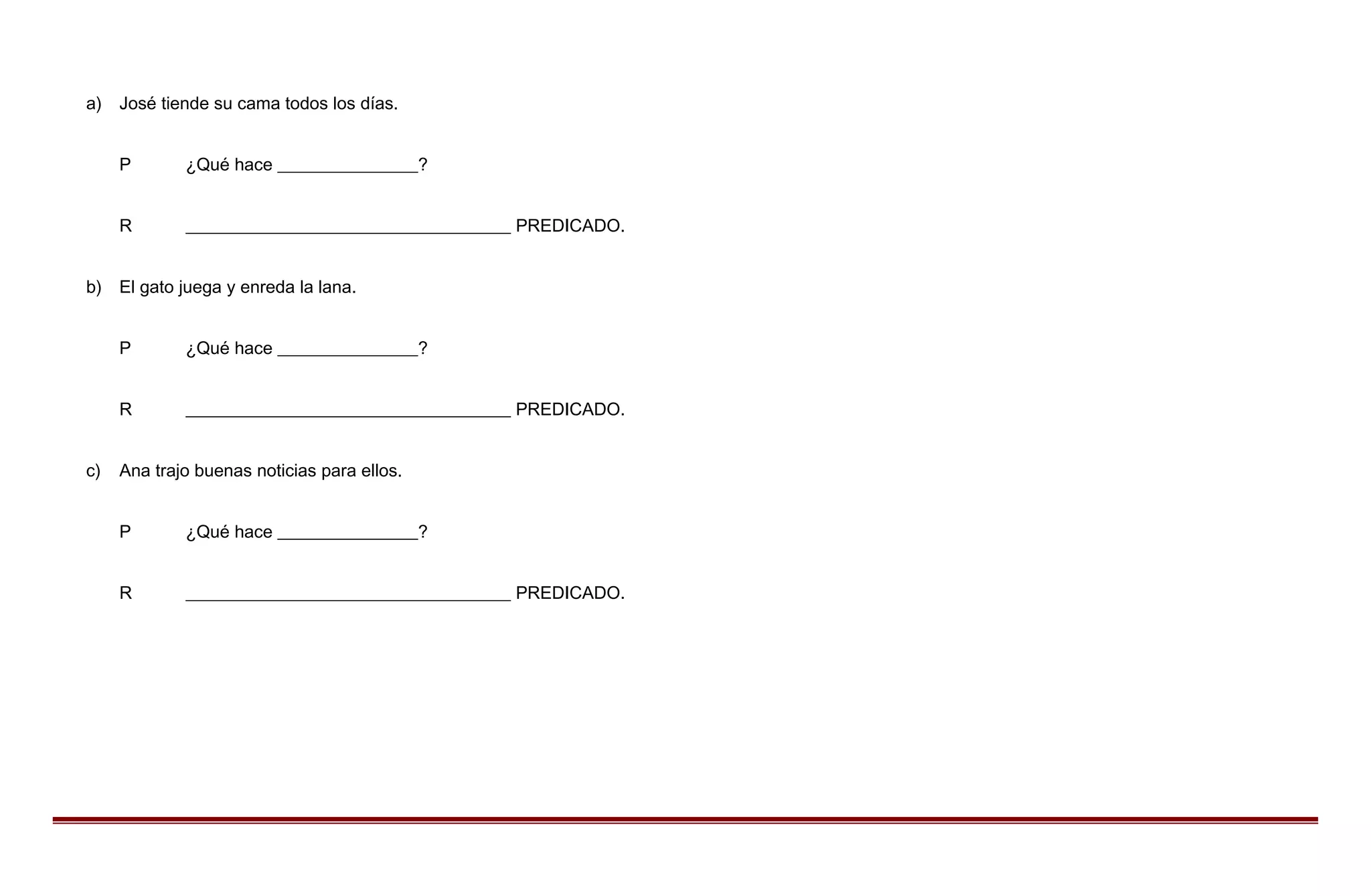 Ficha que-es-el-predicado-para-tercero-de-primaria | DOC