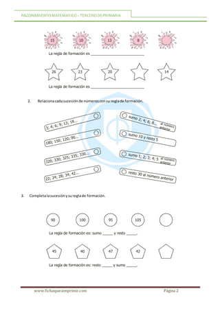 Ficha sucesiones-numericas-para-tercero-de-primaria | DOC