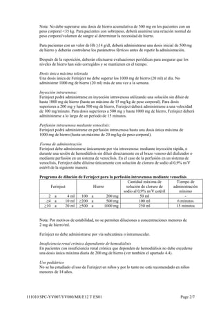 Ficha tecnica-ferinject | PDF